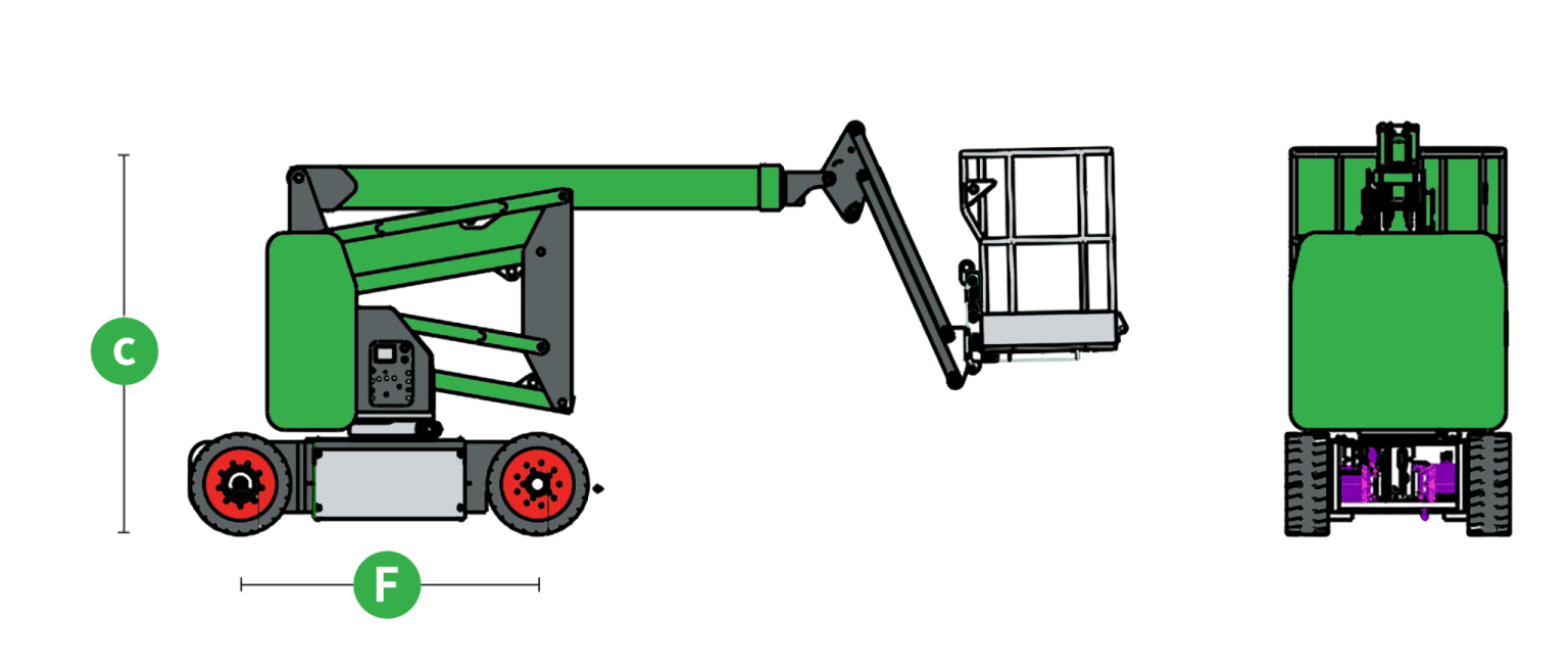 9m Electric Articulating Boom Lifts - Gradin
